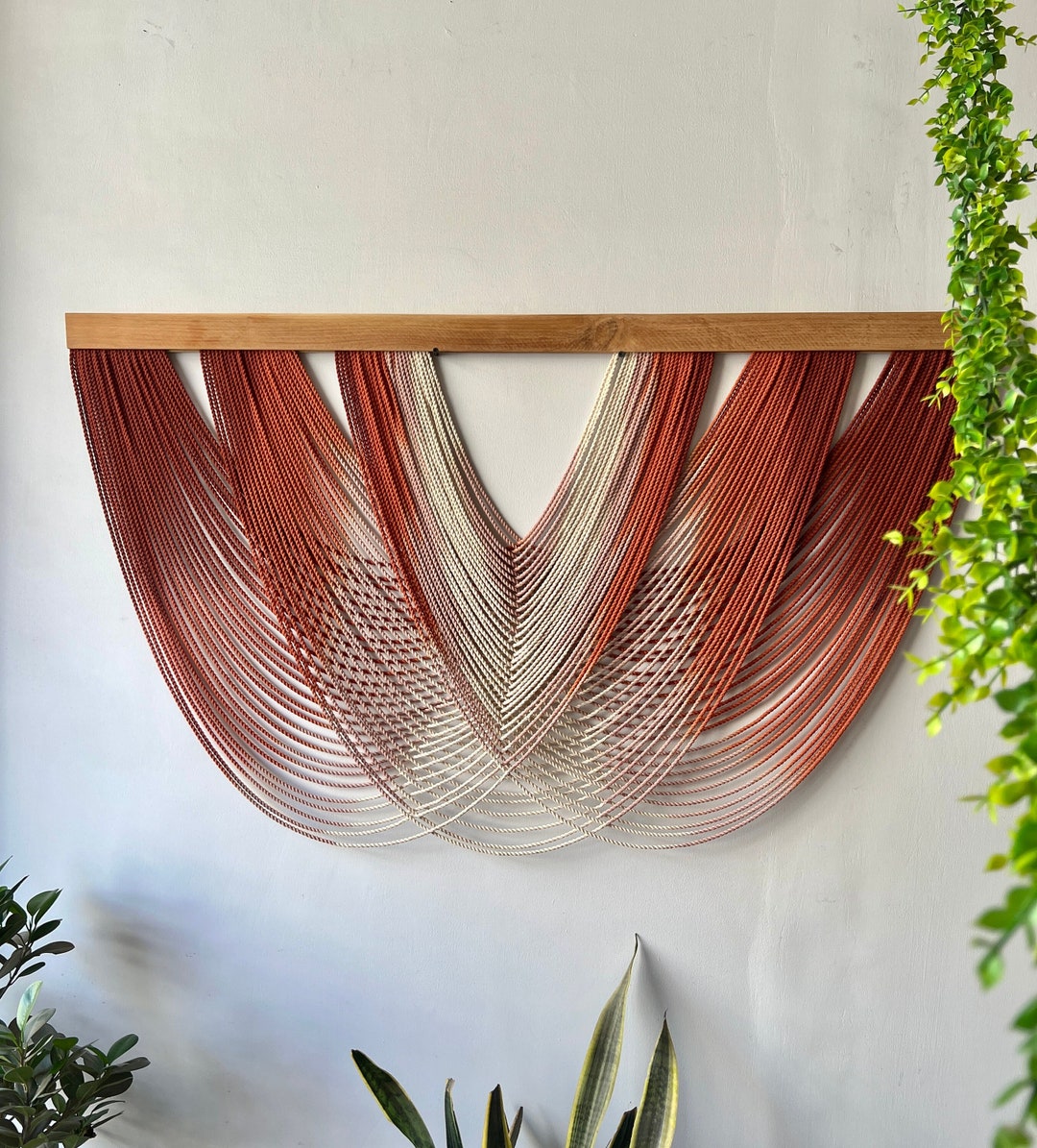 Large Macrame Wall Hanging Dip Dye Tapestry Wall Hanging Fibre Art ...
