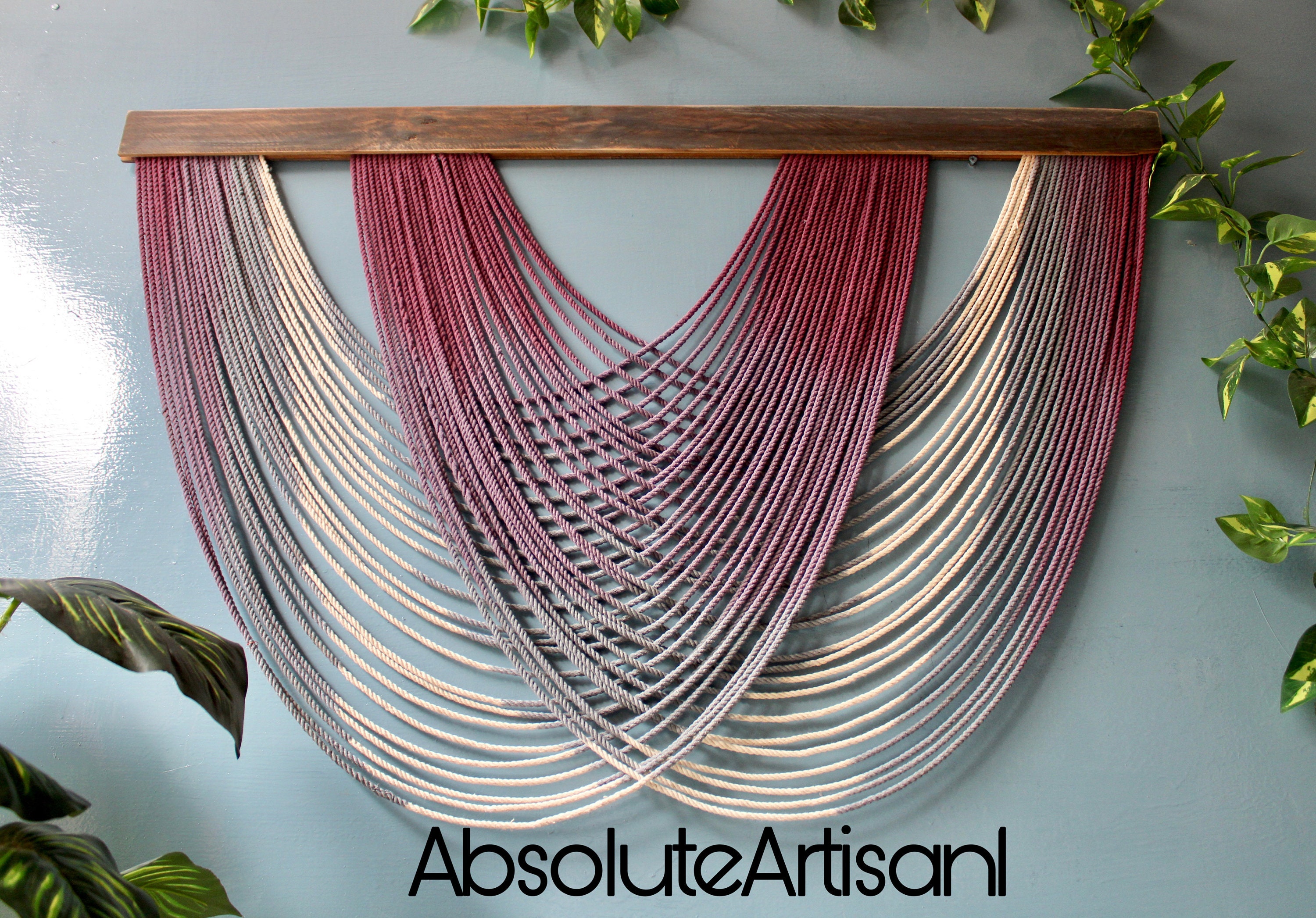 Large Macrame Wall Hanging Dip Dye Tapestry Wall Hanging - Etsy