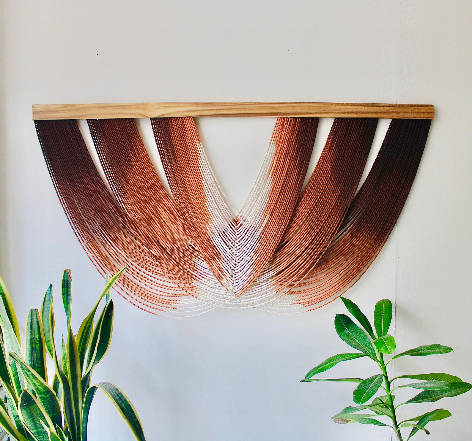 Large Macrame Wall Hanging| Dip Dye Tapestry Wall Hanging| Fibre Art ...