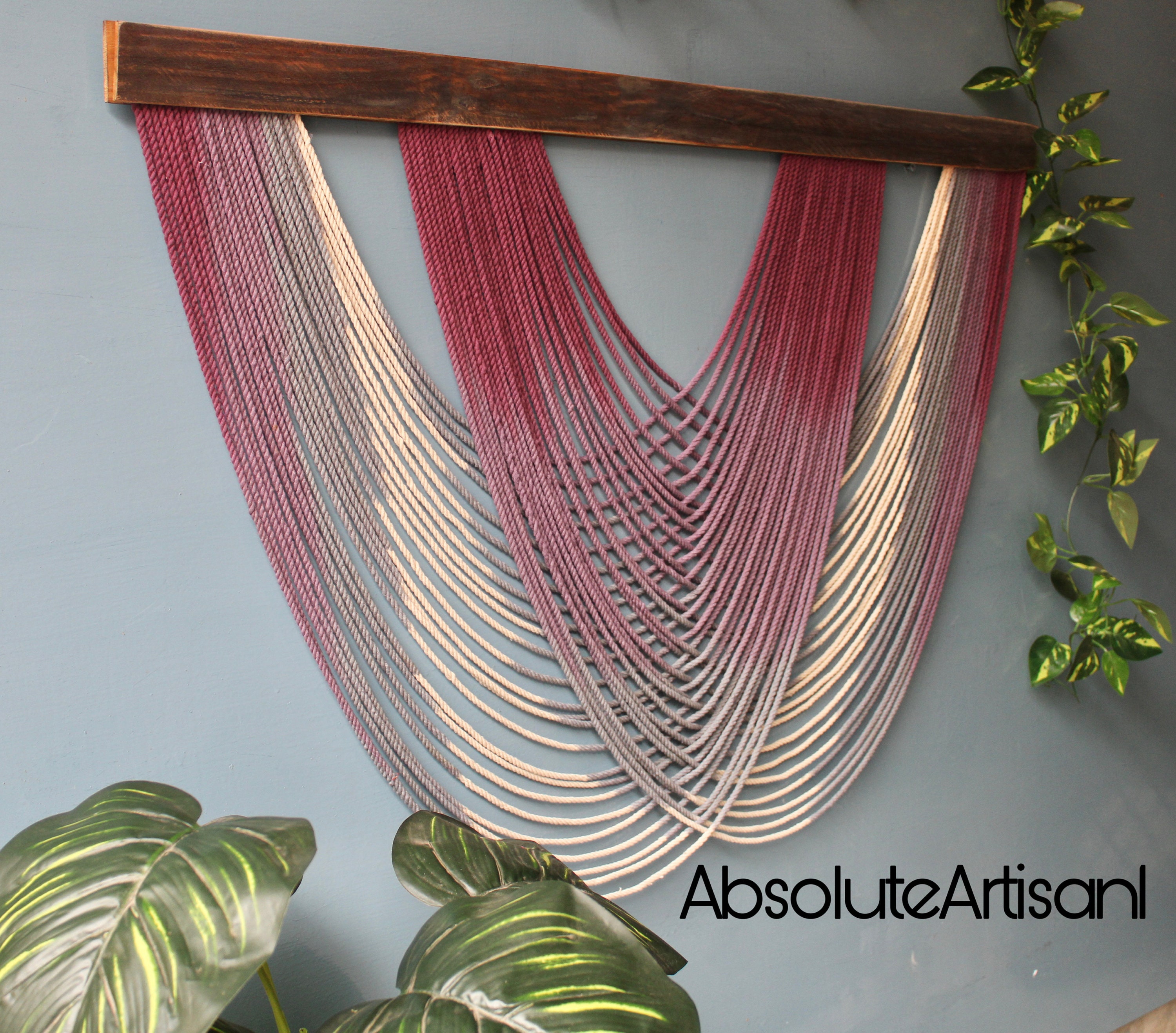 Large Macrame Wall Hanging Dip Dye Tapestry Wall Hanging - Etsy