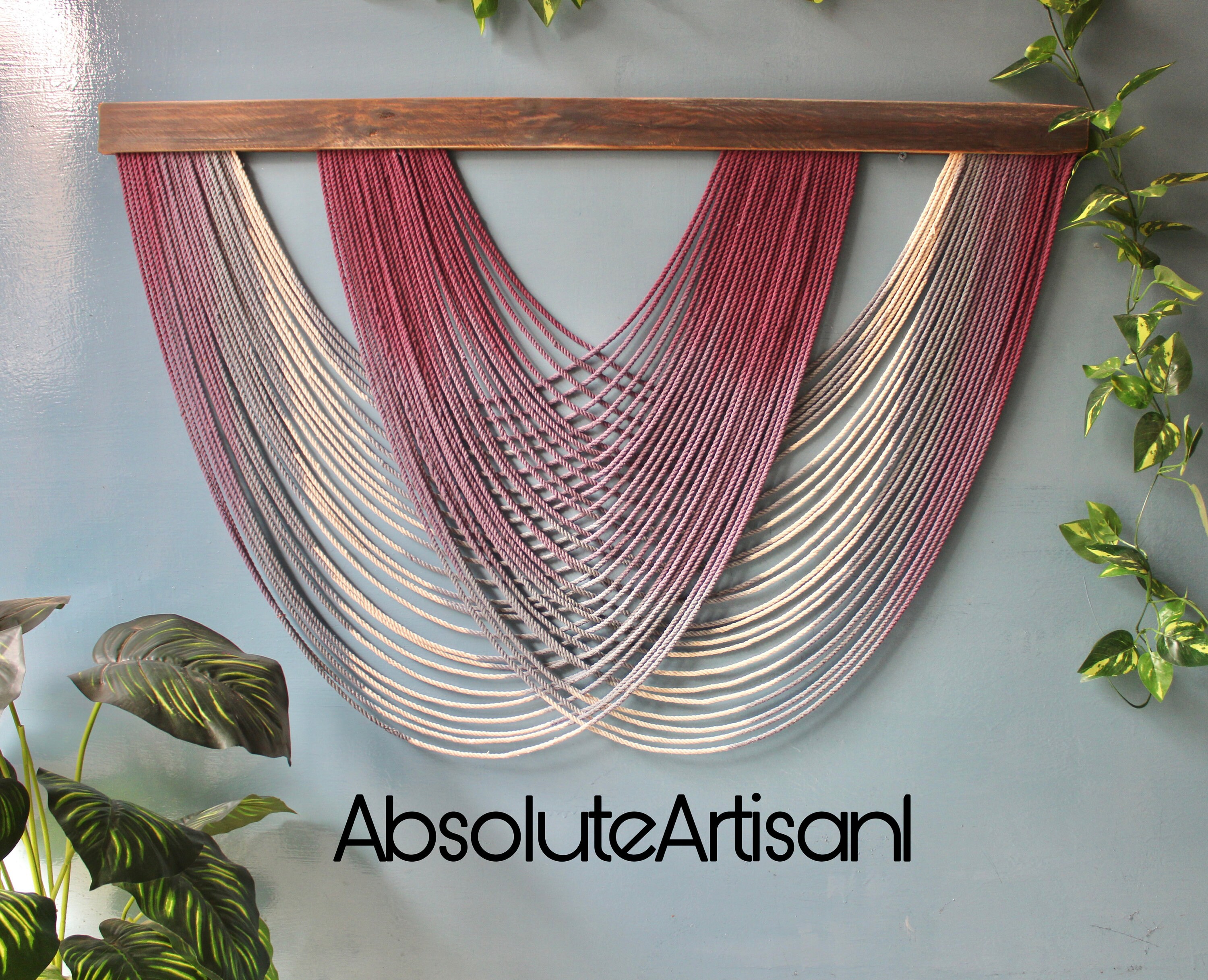 Large Macrame Wall Hanging Dip Dye Tapestry Wall Hanging - Etsy