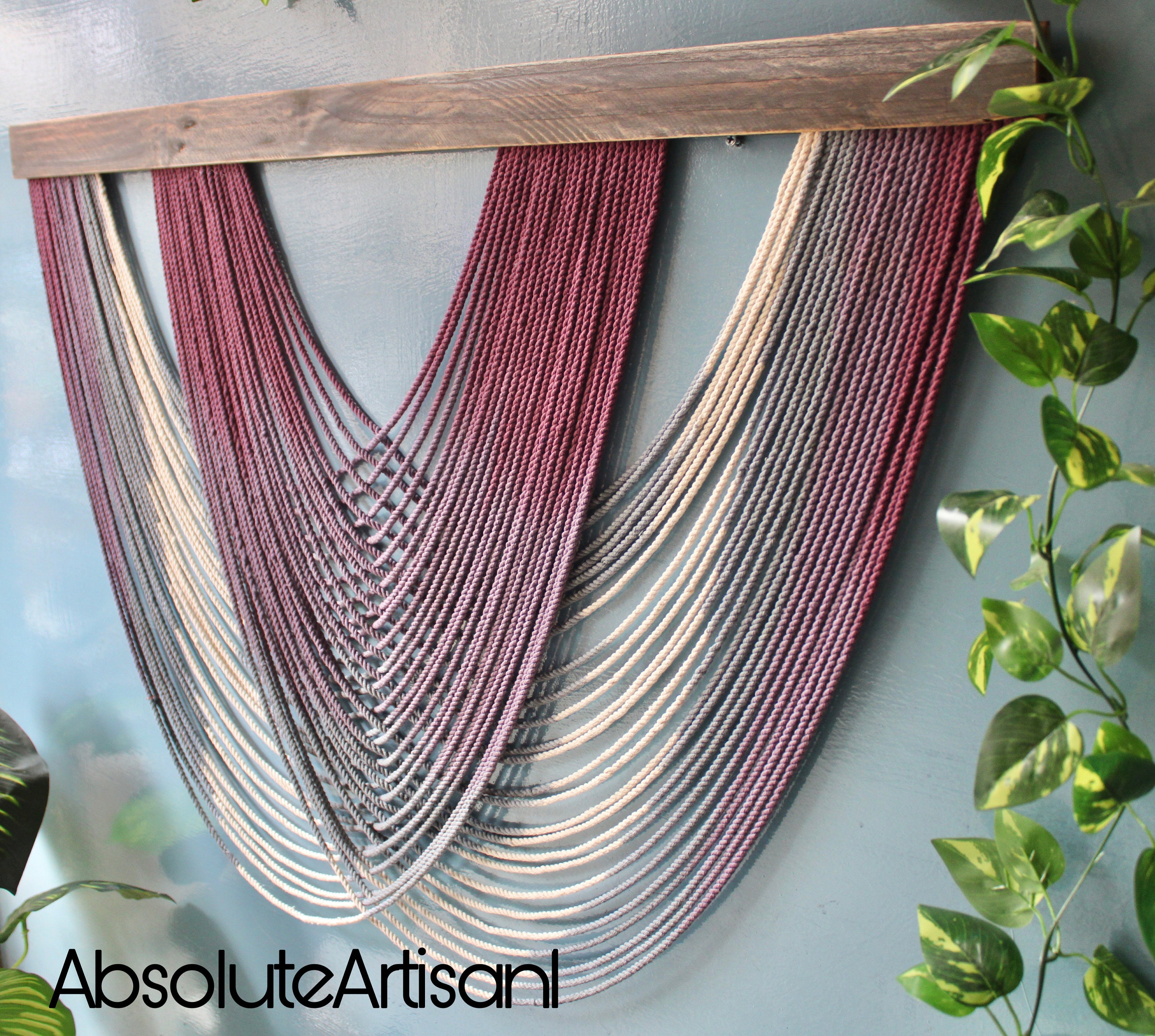 Large Macrame Wall Hanging Dip Dye Tapestry Wall Hanging - Etsy