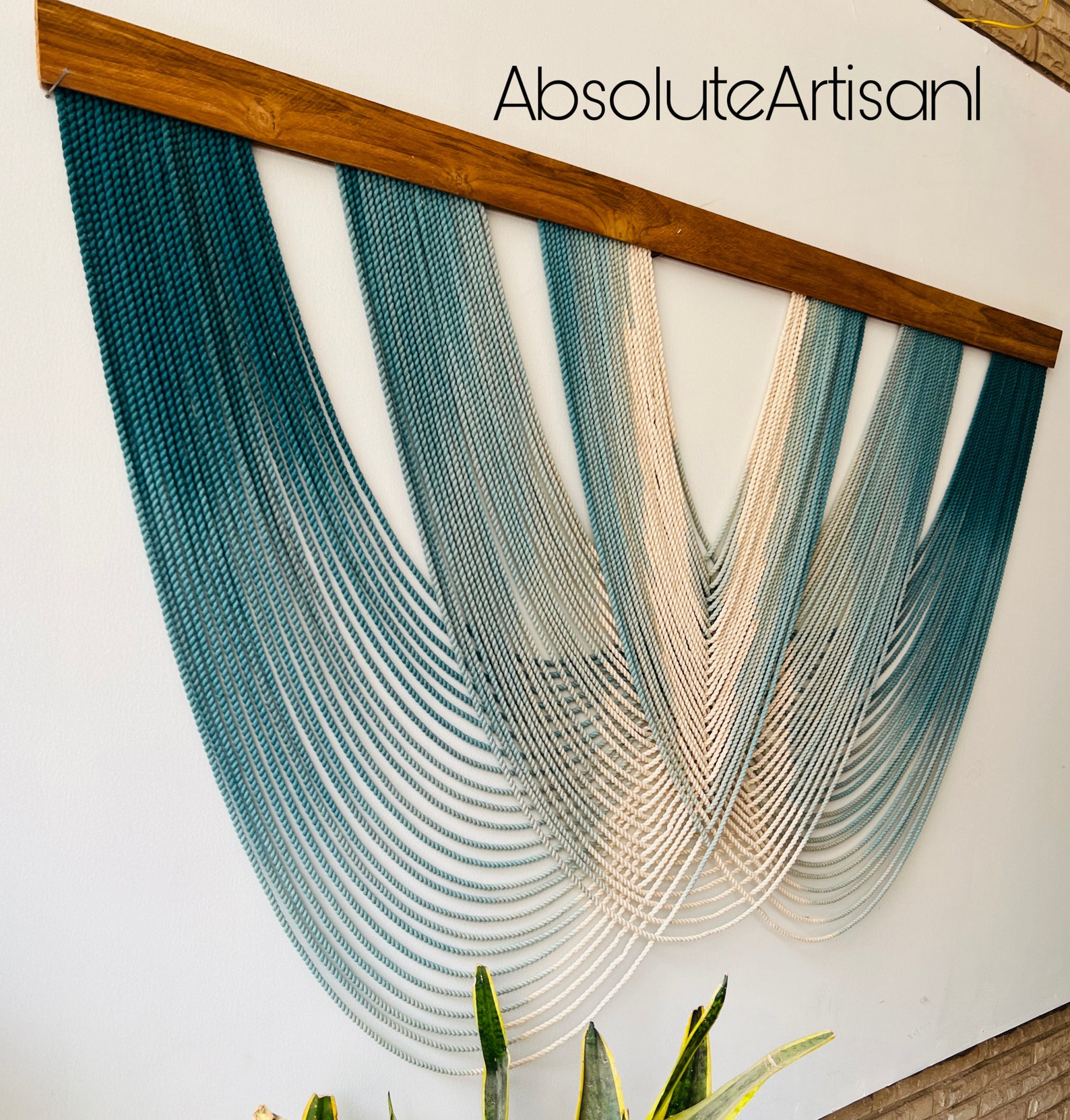 Large Macrame Wall Hanging| Dip Dye Tapestry Wall Hanging| Fibre Art ...