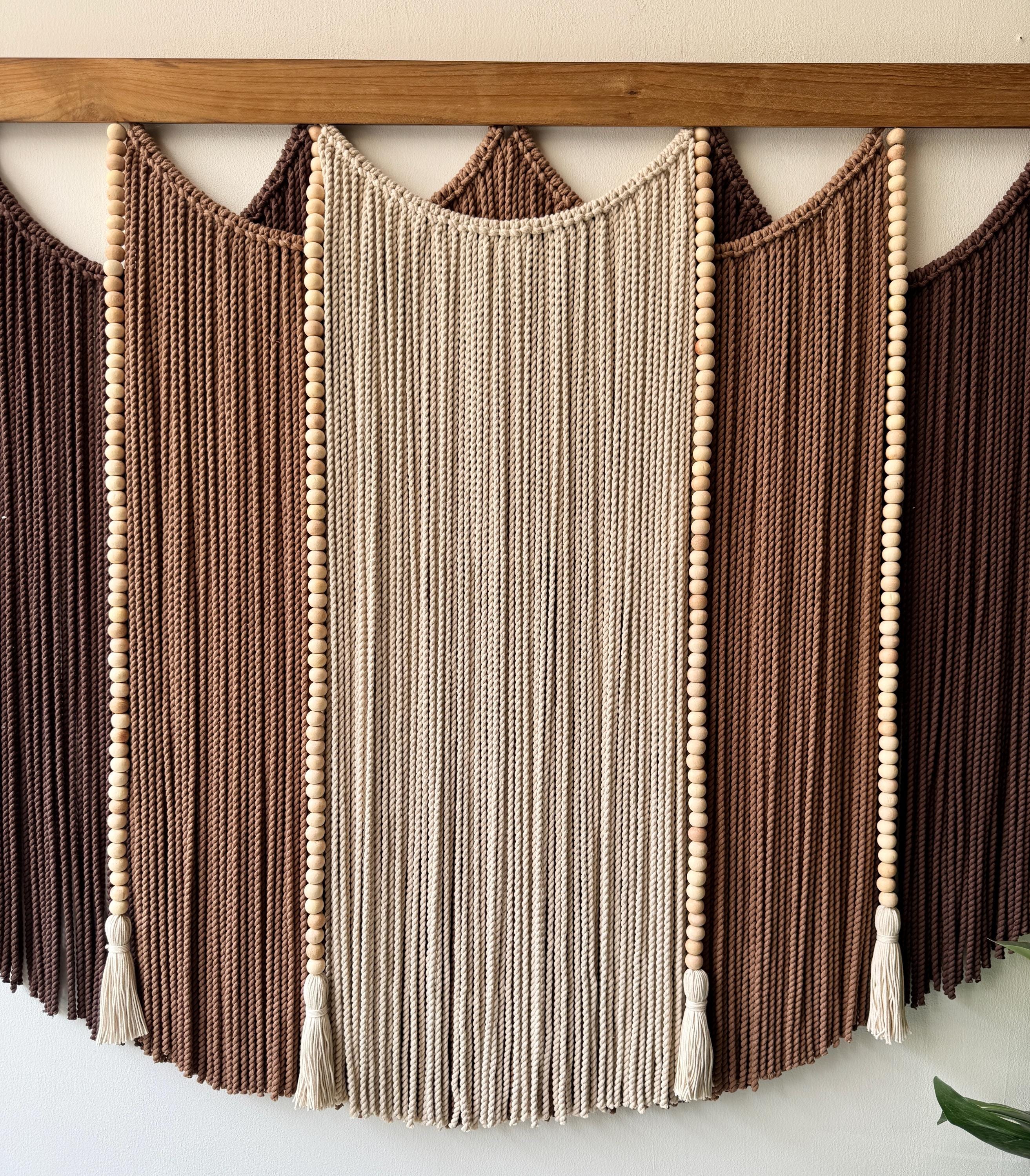 Large Macrame Wall Hanging| Dip Dye Tapestry Wall Hanging| Fibre Art ...