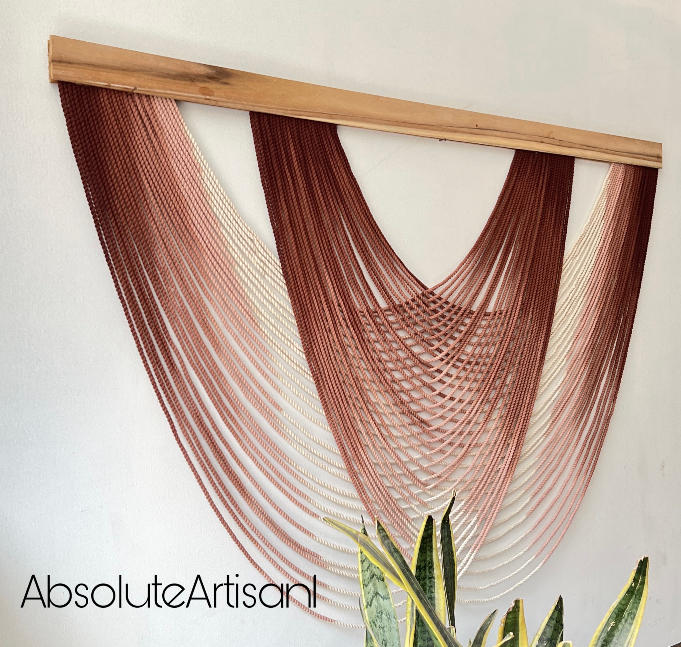 Large Macrame Wall Hanging Dip Dye Tapestry Tapestry Wall - Etsy