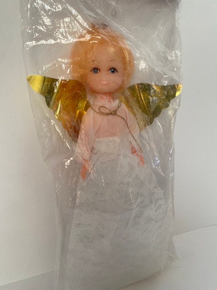 Vintage Commodore Beautiful Lace Angel Christmas Tree Top Decor 8 - Etsy