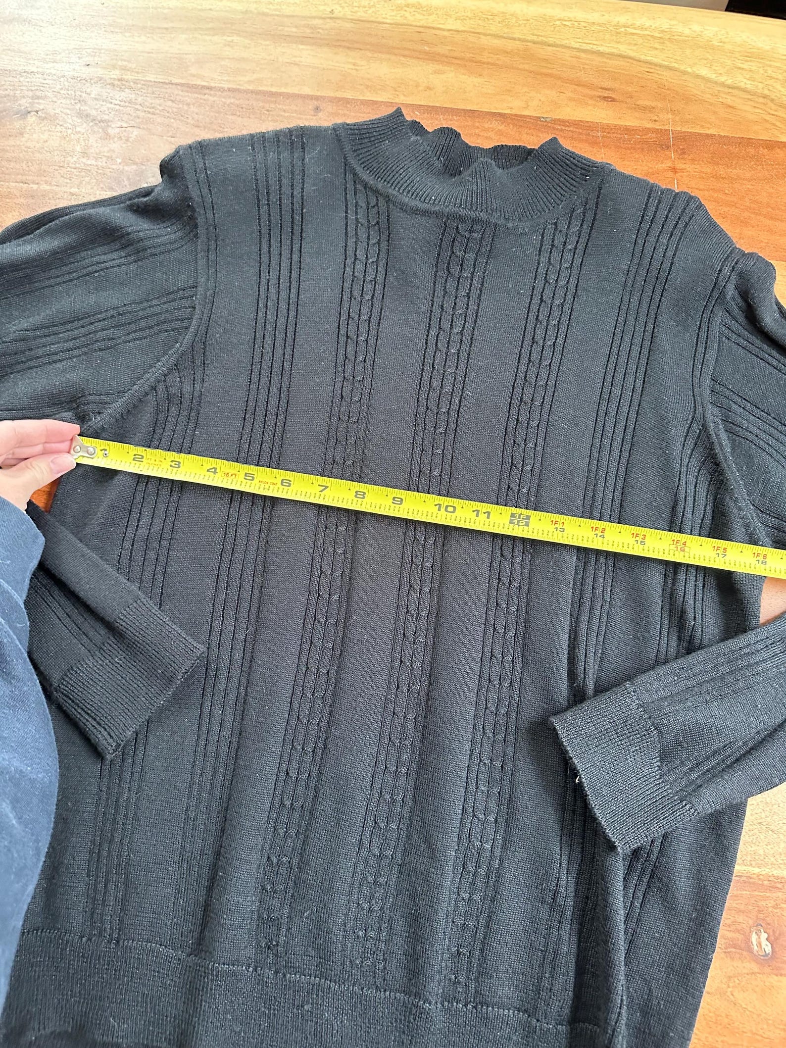 Vintage 80s Black Alfred Dunner Petite Wool Blend Turtleneck Sweater ...