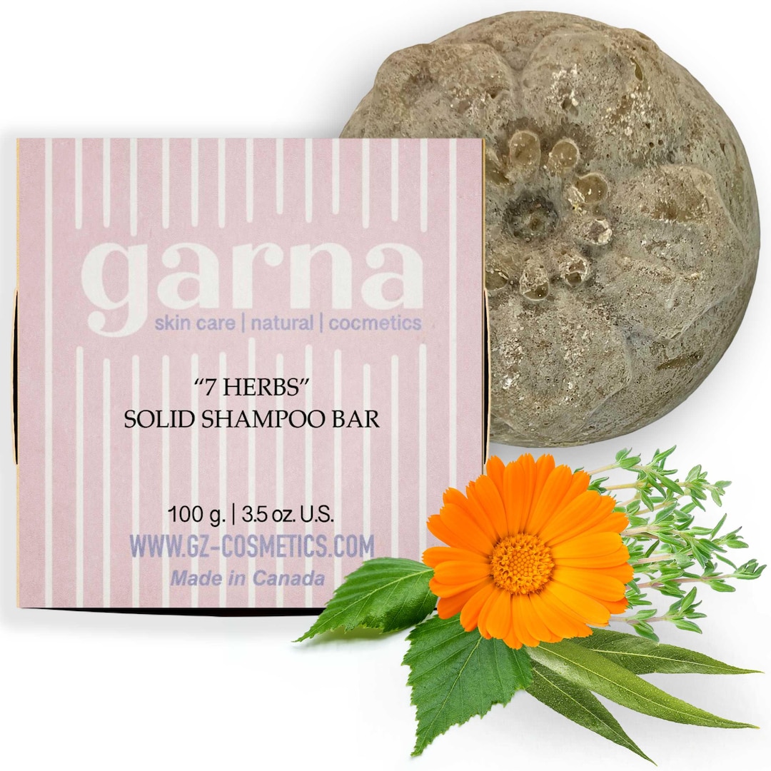 7 Herbs Solid Shampoo Bar | Botanical Hair Care | Gentle Daily Hair ...