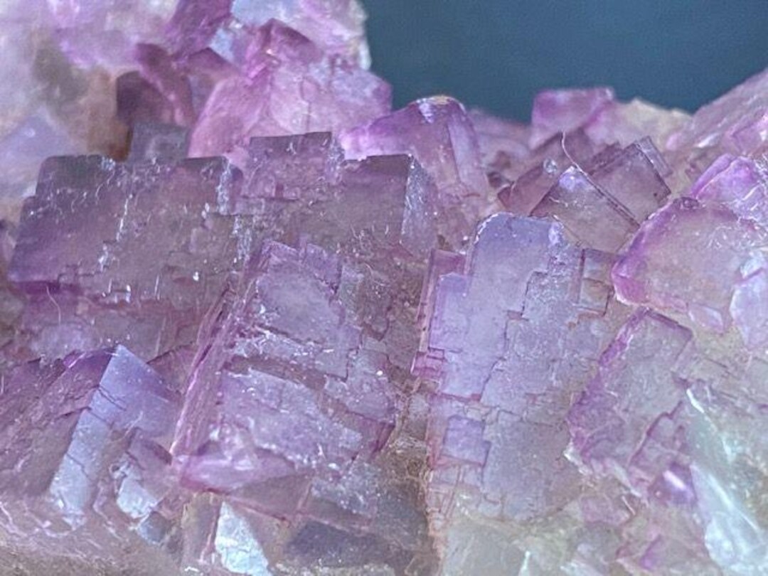 Violet Fluorite Múzquiz, Mexico 310 G, 8 X 6 X 4 Cm - Etsy