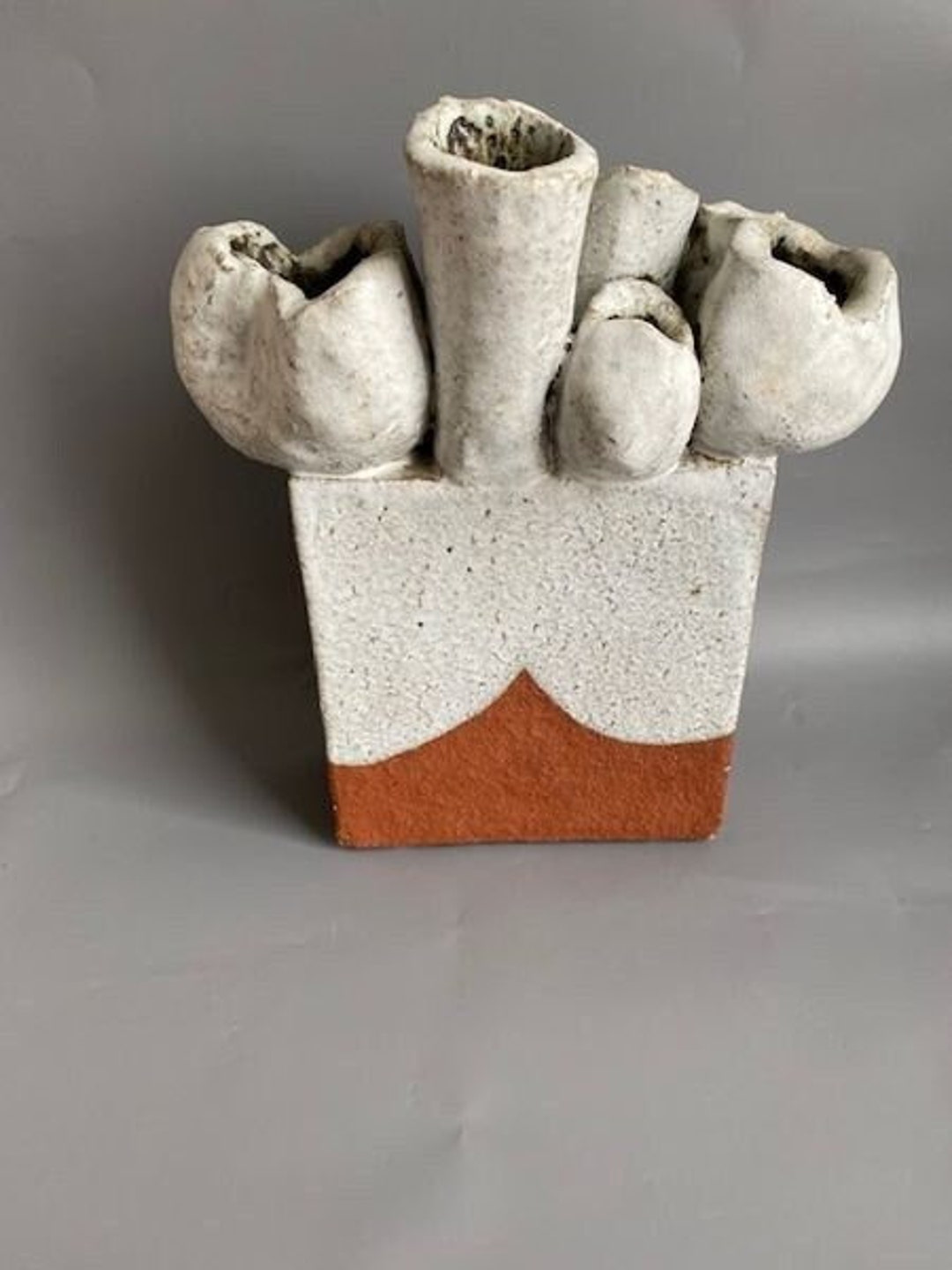 Vintage Studio Ceramic Chimney Vase Pipe Vase - Etsy