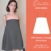 A Line Mini Dress Pattern: Adjustable Straps, Lining Options (PDF ...