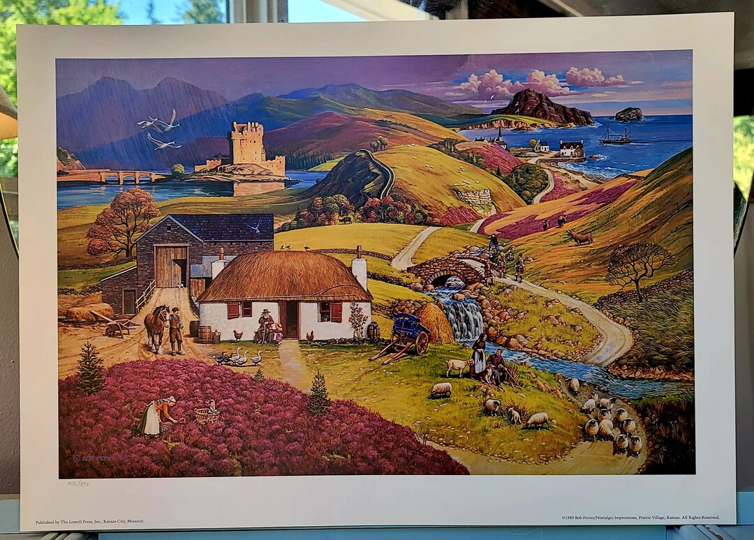 SIGNED & NUMBERED Vintage Art Prints- Set of 2- Bob Pettes - Etsy