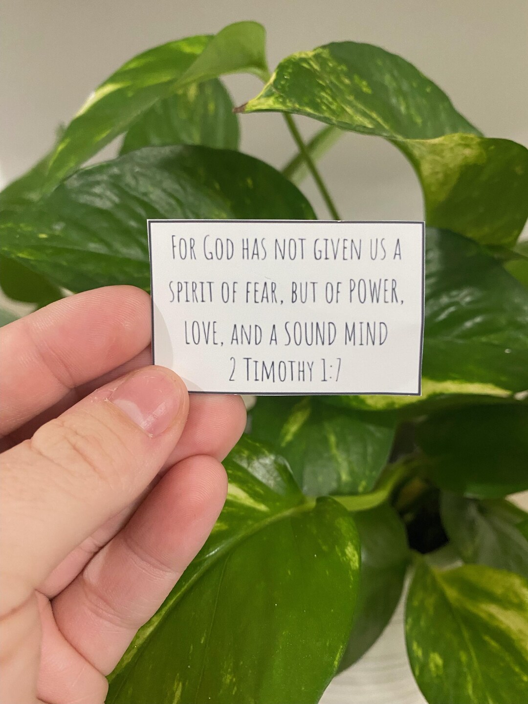 2 Timothy 1:7 Sticker-stickers-christian Stickers-decals-water ...