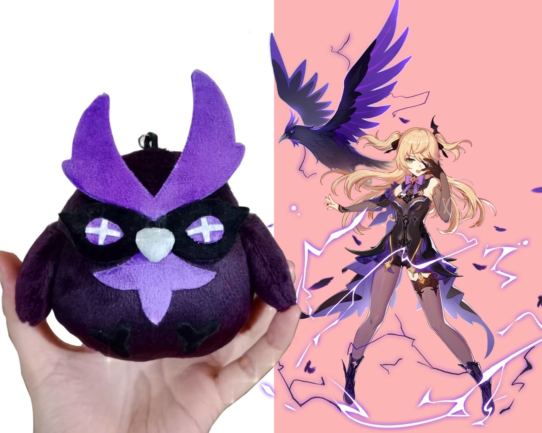 Oz of Fischl Plush Key Chain Genshin Impact Plushies Doll, Genshin ...