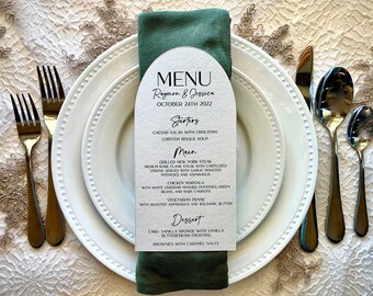 Wedding Placements Menu - Etsy