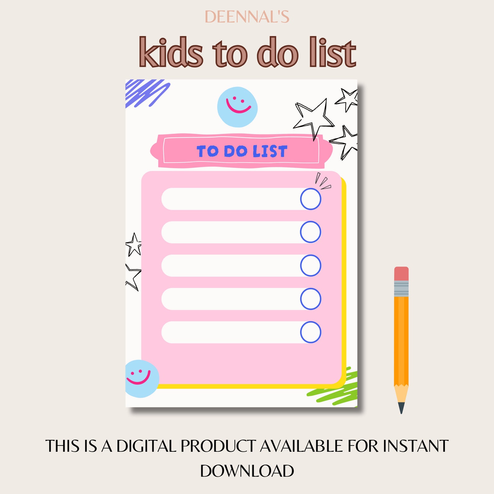 Kids to Do List, Checklist for Kids, to Do List for Kids, Chore Chart ...