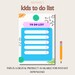 Kids to Do List, Checklist for Kids, to Do List for Kids, Chore Chart ...