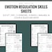 Emotion Regulation DBT Skills Sheets - Etsy