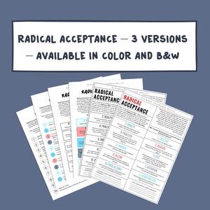 DBT Distress Tolerance Skills Bundle - Etsy