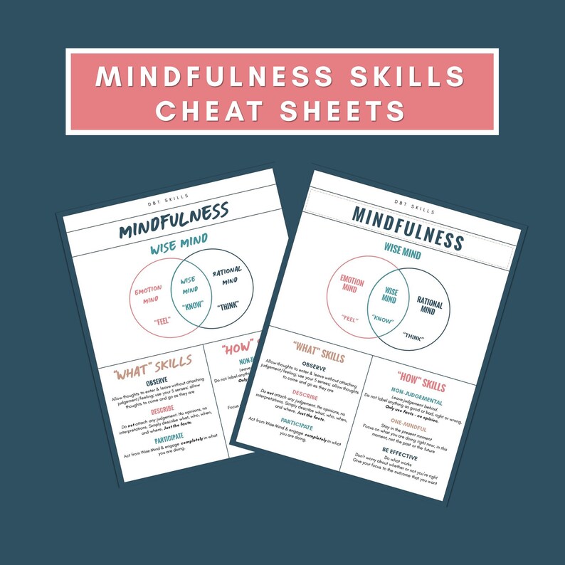 Mindfulness DBT Skills Bundle - Etsy