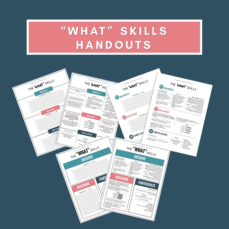 Mindfulness DBT Skills Bundle - Etsy