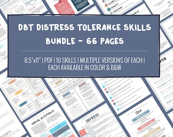 DBT Distress Tolerance: TIPP Skills Poster and Handout - Etsy