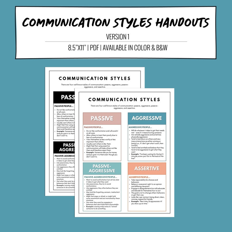 Communication Styles - Etsy