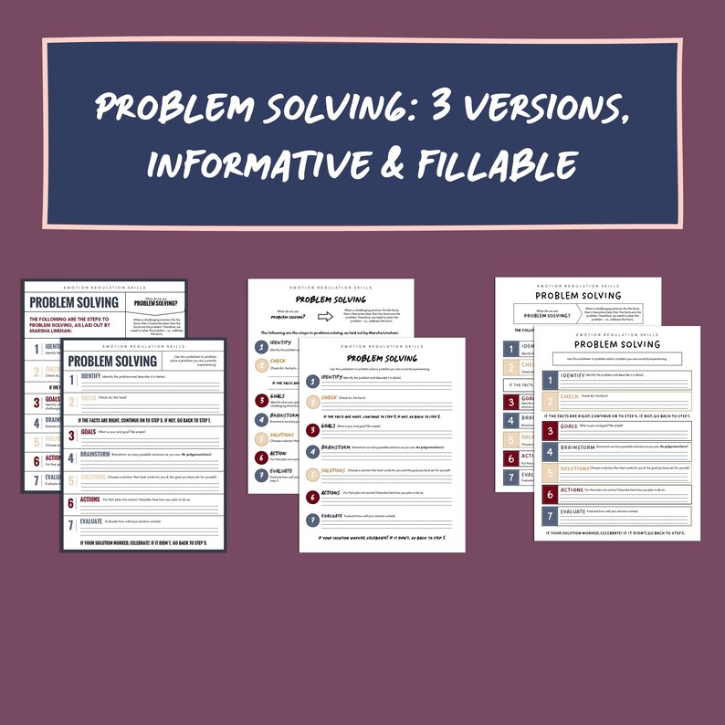 Emotion Regulation DBT Skills Bundle - Etsy