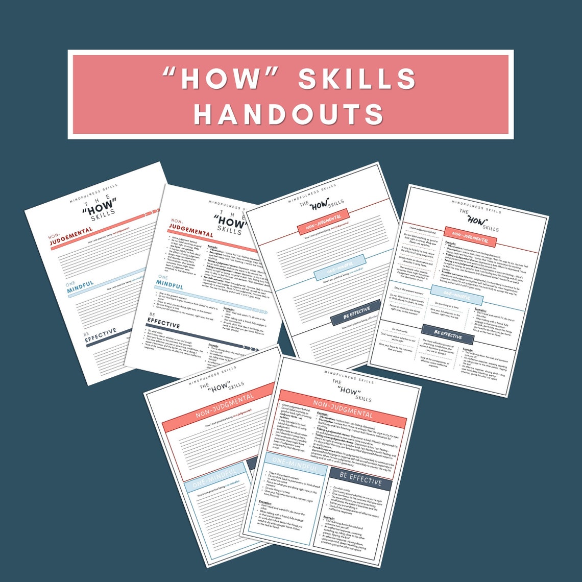 Mindfulness DBT Skills Bundle - Etsy