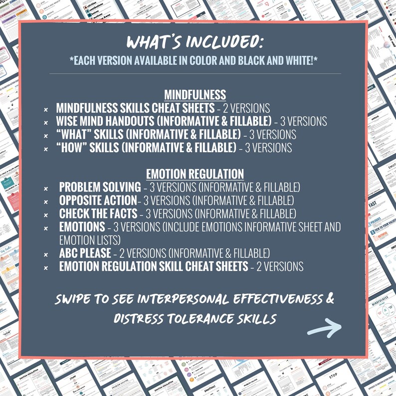 MEGA DBT Skills Bundle - Etsy