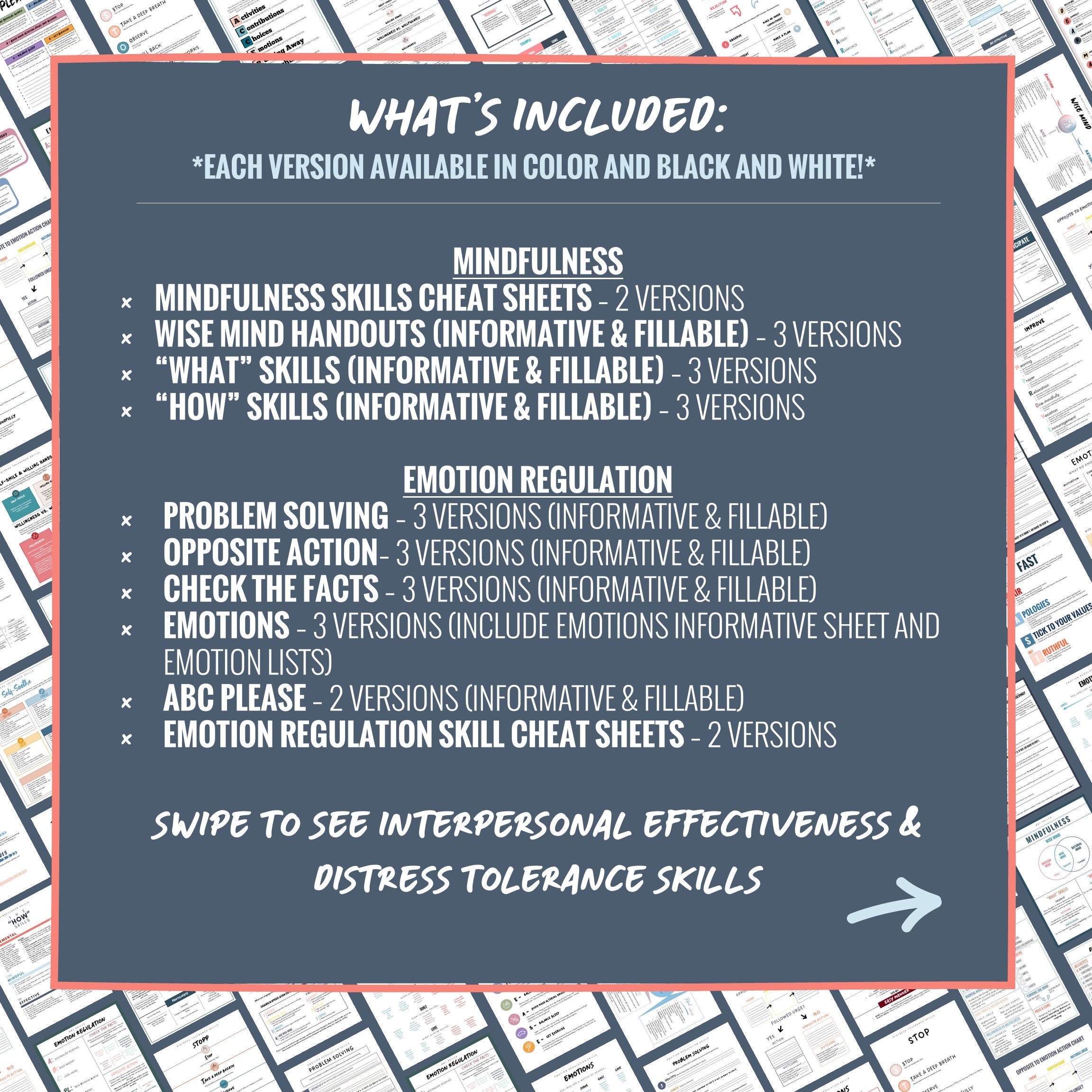 MEGA DBT Skills Bundle - Etsy