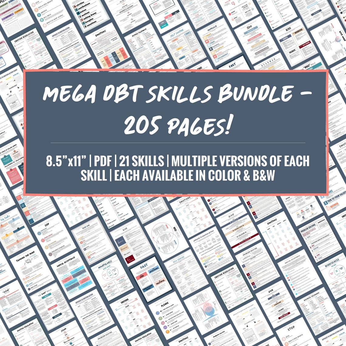 MEGA DBT Skills Bundle - Etsy