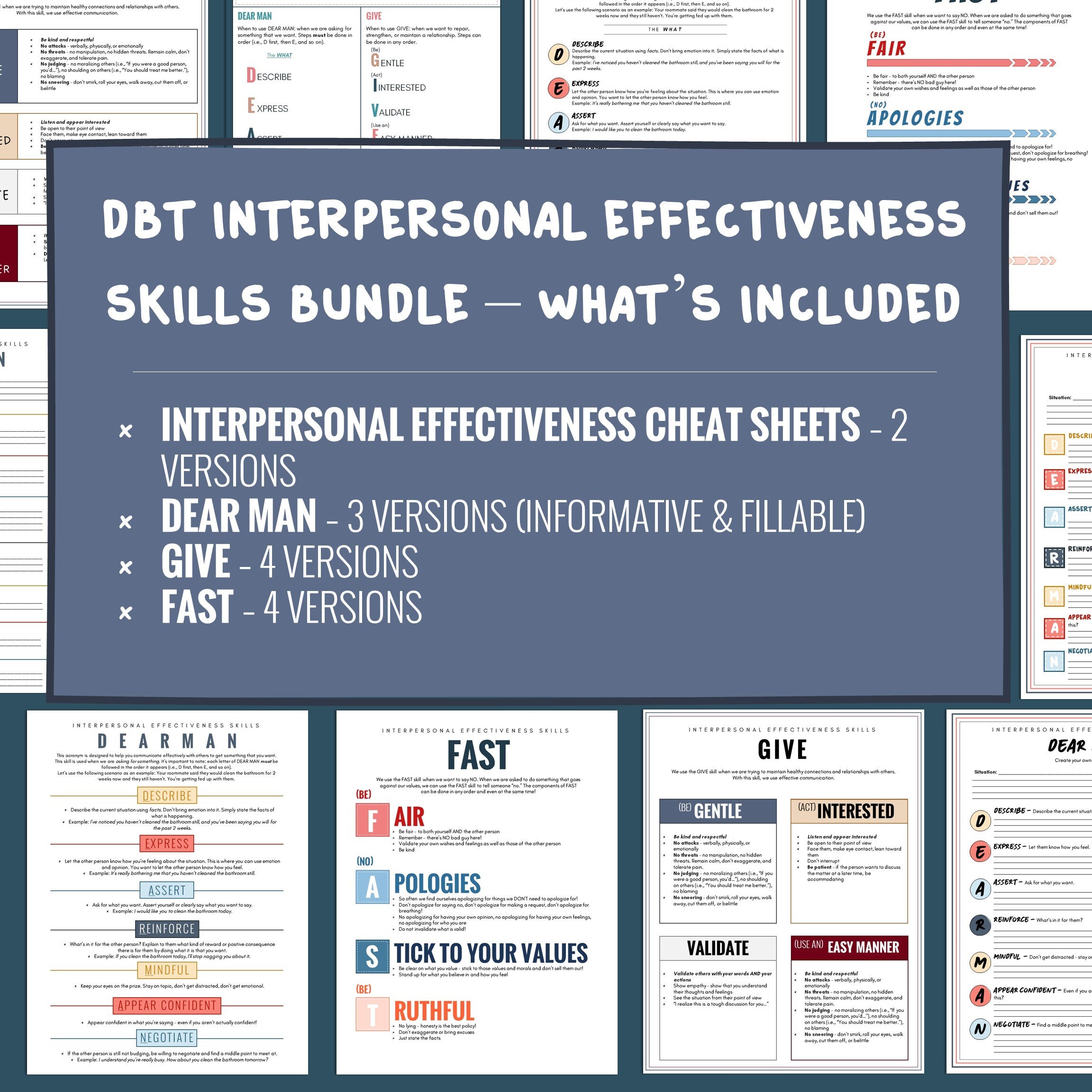 Interpersonal Effectiveness DBT Skills Bundle - Etsy