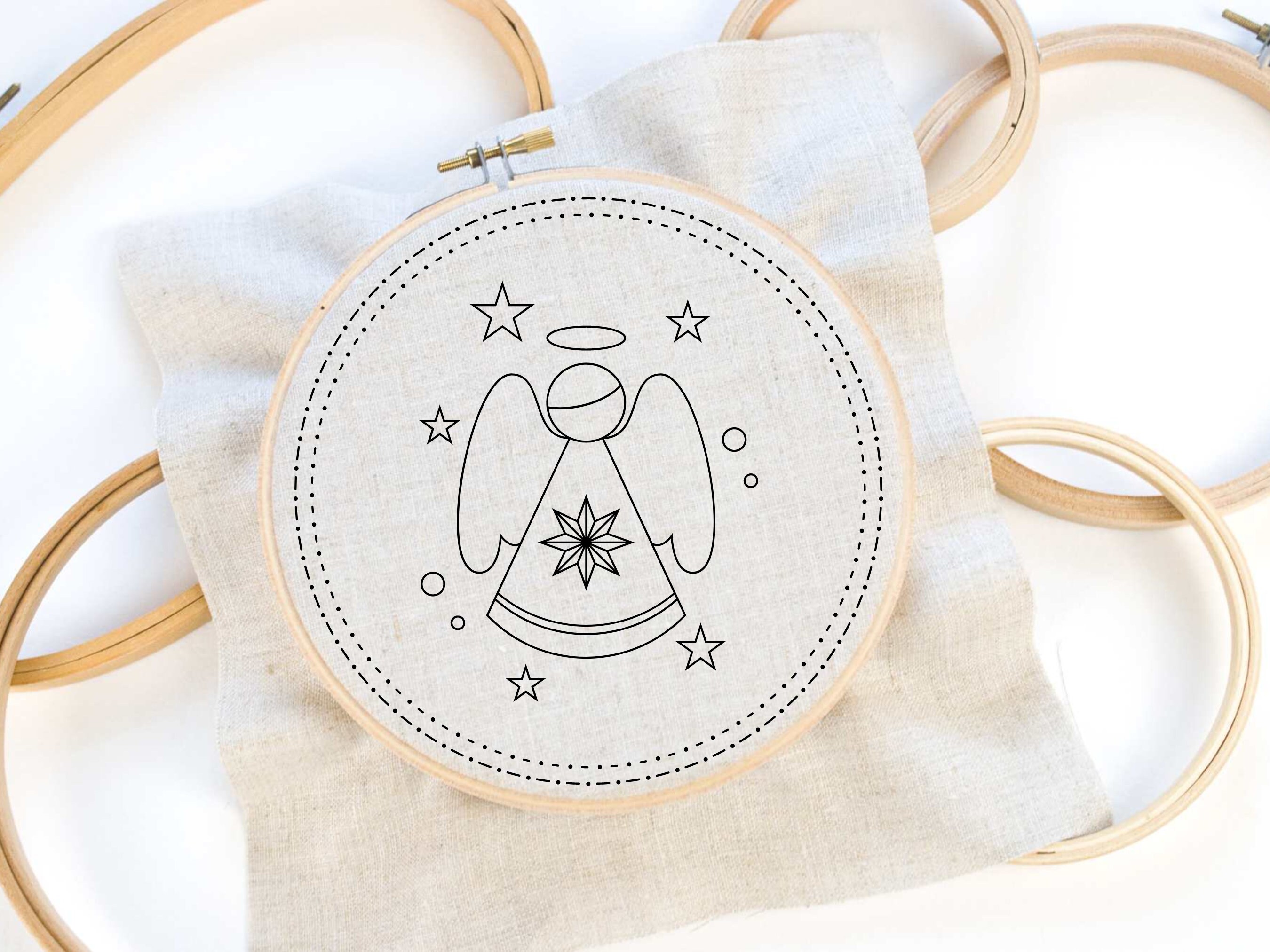 PDF Pattern Christmas Angel Hand Embroidery Design Angel - Etsy