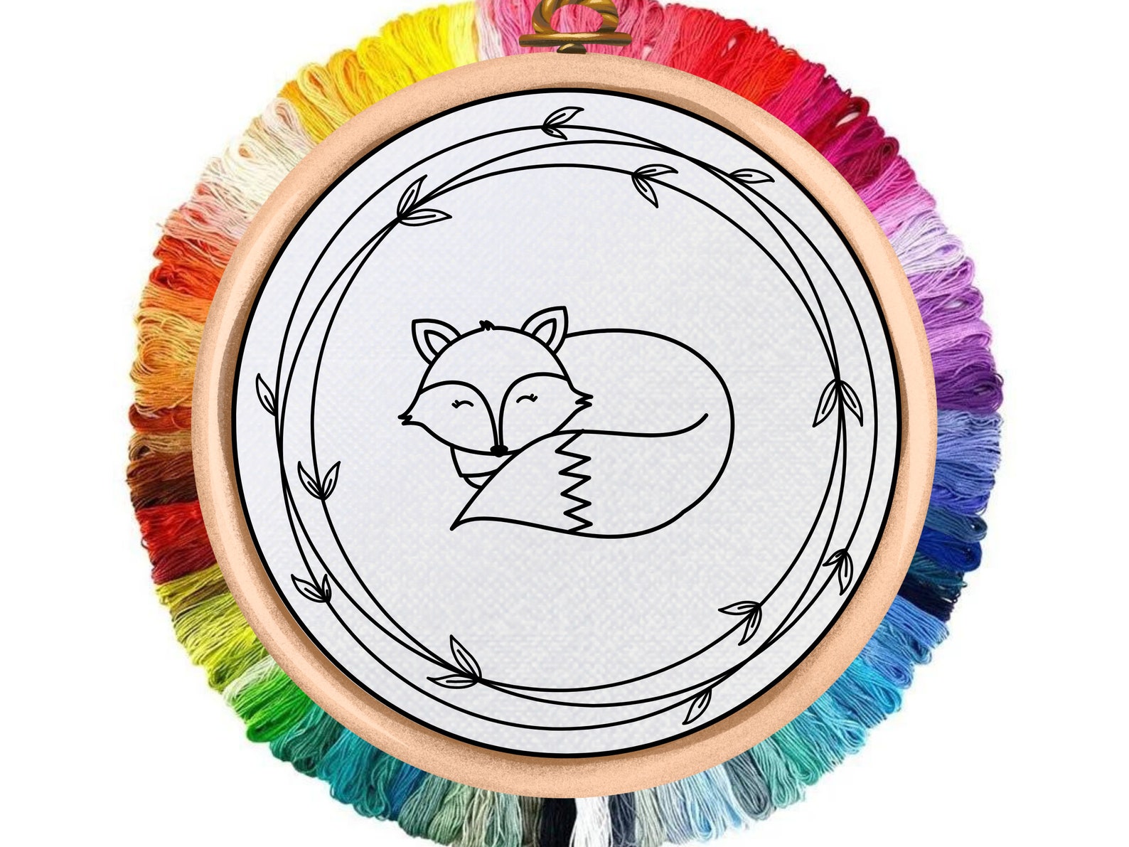 Fox Embroidery Pattern PDF Pattern Instant Download Easy - Etsy