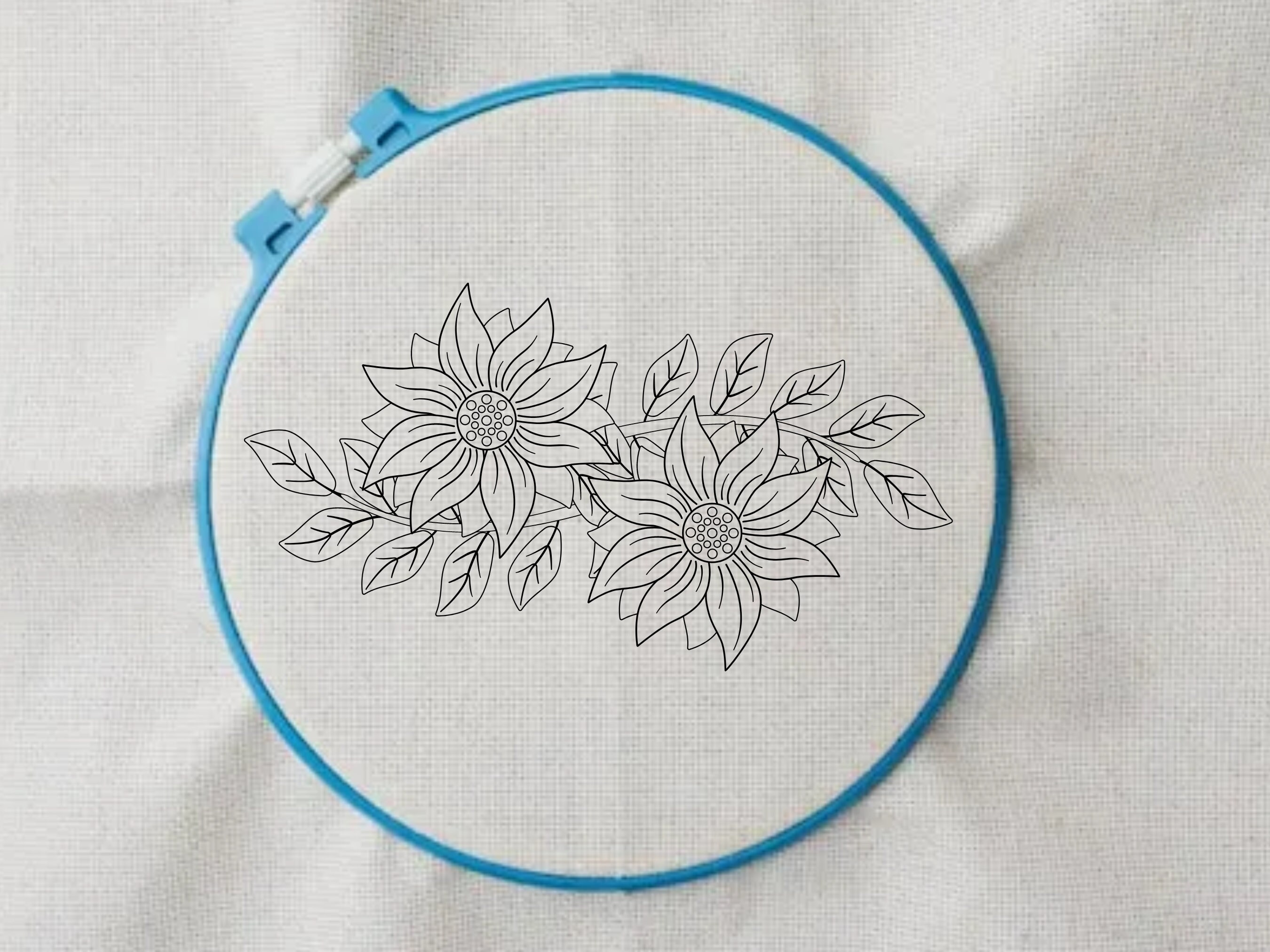 Floral Hand Embroidery Pattern PDF Pattern Download Flower - Etsy