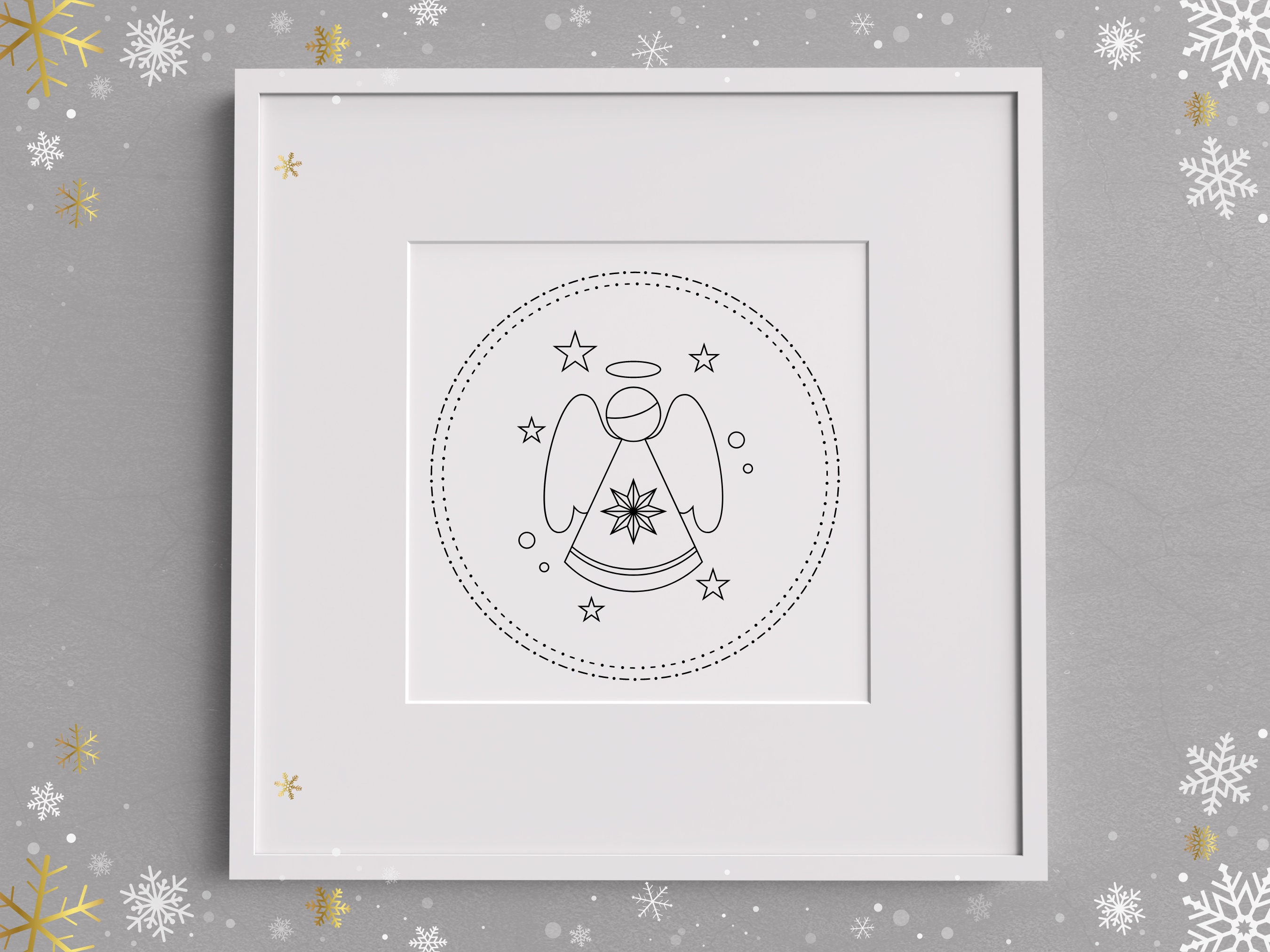 PDF Pattern Christmas Angel Hand Embroidery Design Angel - Etsy