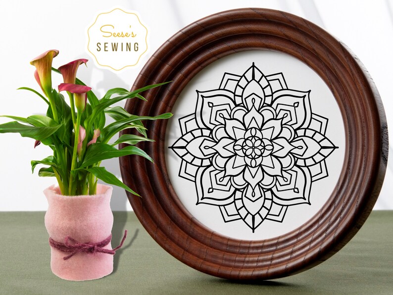 Mandala Hand Embroidery Pattern PDF Pattern Download Zen - Etsy