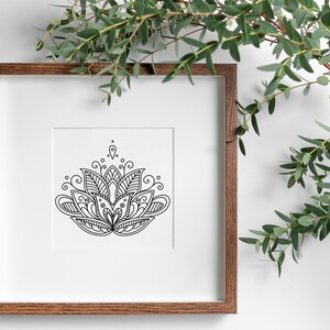 Mandala Hand Embroidery Pattern - PDF Pattern Download - Zen Embroidery ...