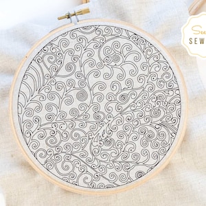 Mandala Hand Embroidery Pattern, PDF Pattern Download, Zen Embroidery ...