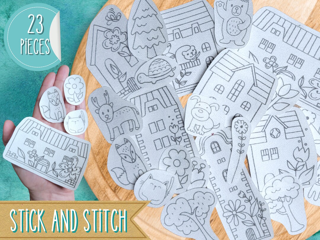 Whimsical Stick and Stitch Patterns - Embroidery Design Bundle - Set of ...