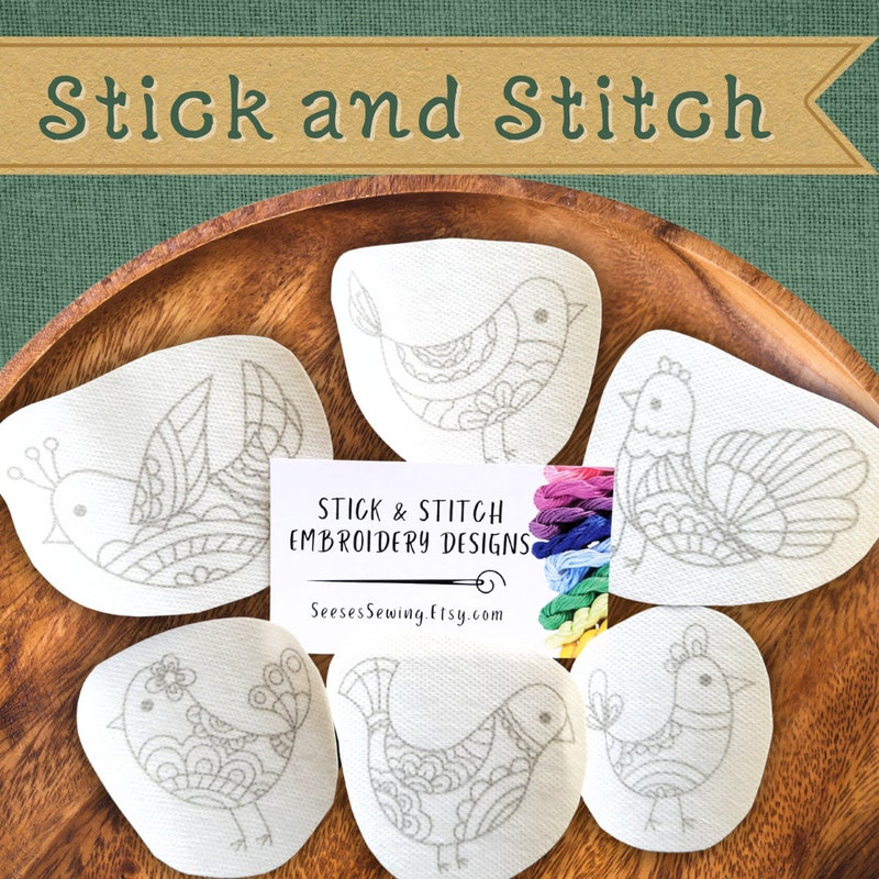 Hand Stitched Bird Patch - Etsy