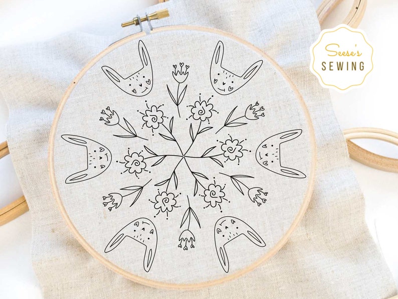 Easter Hand Embroidery Pattern PDF Pattern Bundle Set of 2 - Etsy