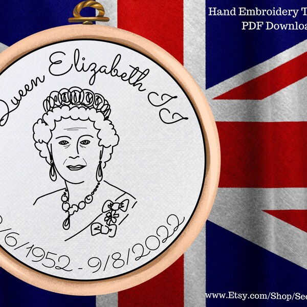 Queen Elizabeth Ii Needlepoint - Etsy