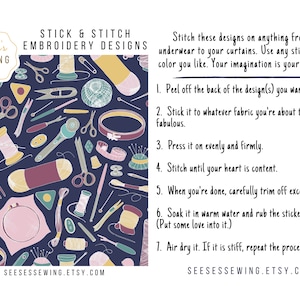 Whimsical Stick and Stitch Patterns - Embroidery Design Bundle - Set of ...