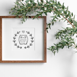 Owl Embroidery Pattern - PDF Pattern - Instant Download - Easy ...