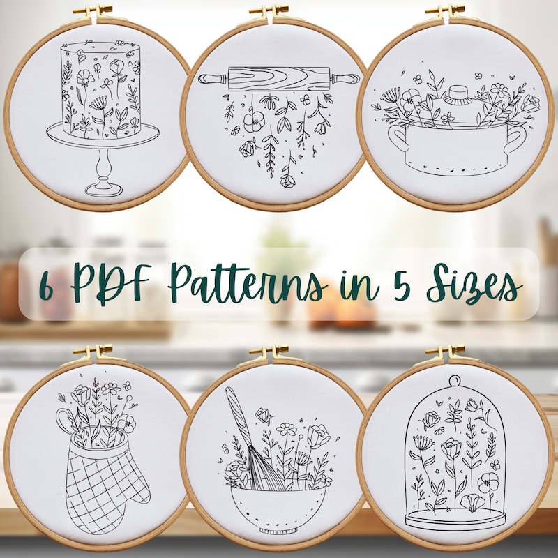 Kitchen Embroidery - Etsy