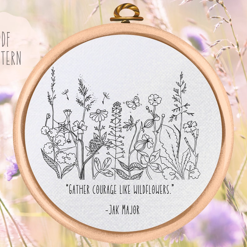 Floral Hand Embroidery - Etsy