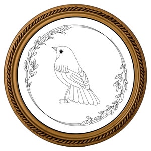 Hand Embroidery Design - Bird Embroidery Pattern - PDF Pattern ...