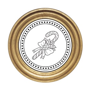 PDF Pattern - Christmas Hand Embroidery Design - Candy Cane - Merry ...